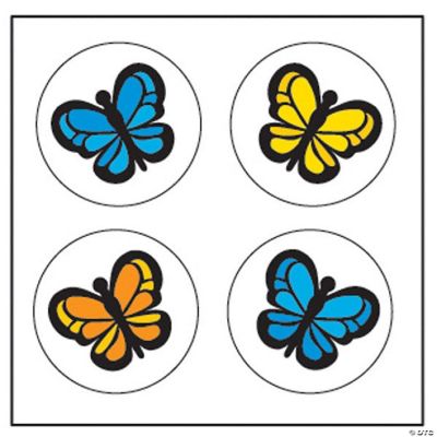 Creative Shapes Etc. - Incentive Stickers - Butterfly | Oriental Trading