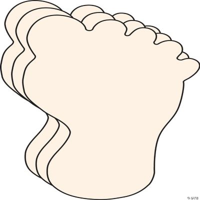 Creative Shapes Etc. - Large Single Color Creative Cut-out - Foot