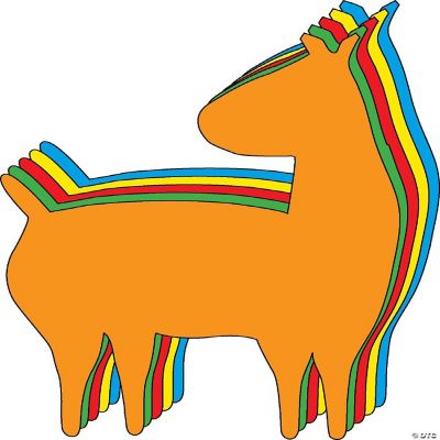 Creative Shapes Etc. - Large Assorted Color Creative Cutout - Llama