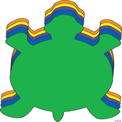 Creative Shapes Etc. - Turtle Assorted Color Creative Cut-outs- 2.5in
