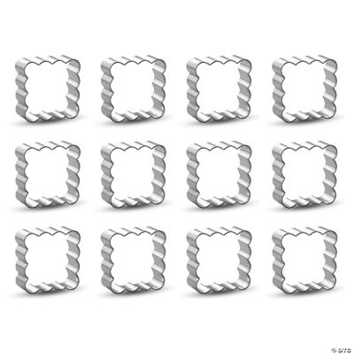 Mini Fluted Square 1.5 inch Cookie Cutters