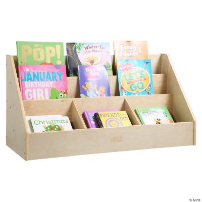 ECR4Kids 5-Compartment Easy to Reach Book Display, Natural | Oriental ...