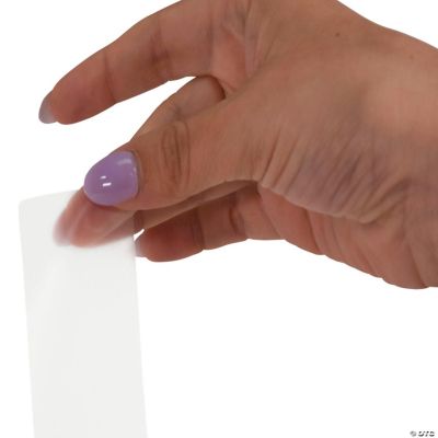 School Smart Vinyl Label Protectors, Round Corner Rectangle, 1-1/2 x 4 ...