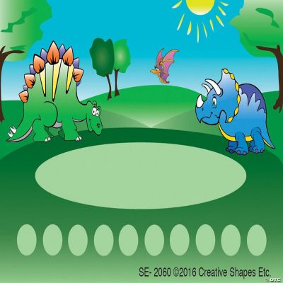 Creative Shapes Etc. - Incentive Punch Cards - Dinosaur | Oriental Trading