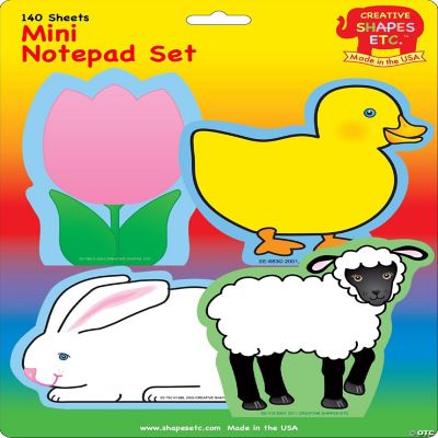 Creative Shapes Etc. - Mini Notepad Set - Easter