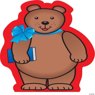 Creative Shapes Etc. - Large Notepad - Bear With Book