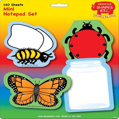 Creative Shapes Etc. - Mini Notepad Set - Insects | Oriental Trading