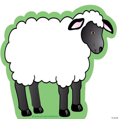 Creative Shapes Etc. - Large Notepad - Sheep