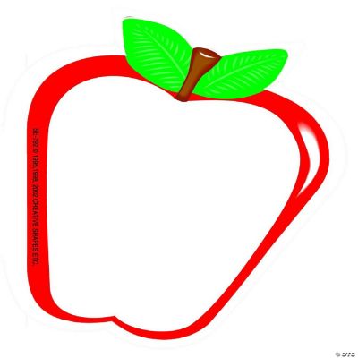 Creative Shapes Etc. - Mini Notepad - Half Apple | Oriental Trading