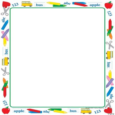 Creative Shapes Etc. - Designer Paper - School Time (50 Sheet Package)
