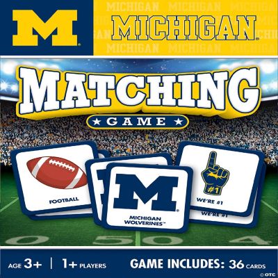Licensed NCAA Michigan Wolverines Matching Game for Kids and Families ...