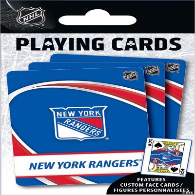 Officially Licensed NHL New York Rangers Playing Cards - 54 Card Deck ...