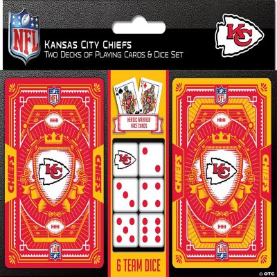 NFL Kansas City Chiefs 2-Pack Playing cards & Dice set | Oriental Trading