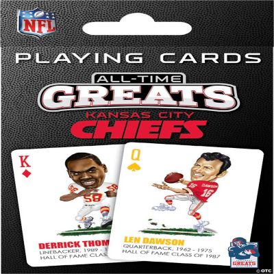 Officially Licensed NFL Kansas City Chiefs Playing Cards - 54 Card Deck ...