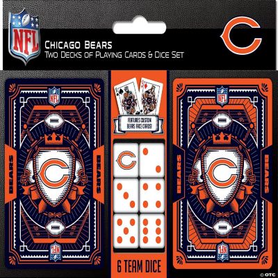 Officially Licensed NFL Chicago Bears 2-Pack Playing cards & Dice set ...