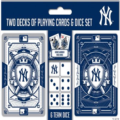 New York Yankees MLB 2-Pack Playing cards & Dice set | Oriental Trading