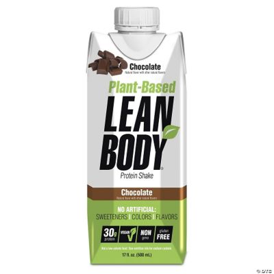 Lean Body RTD Plant-Based Chocolate Protein Shake 17 fl.oz Pack of 12 ...