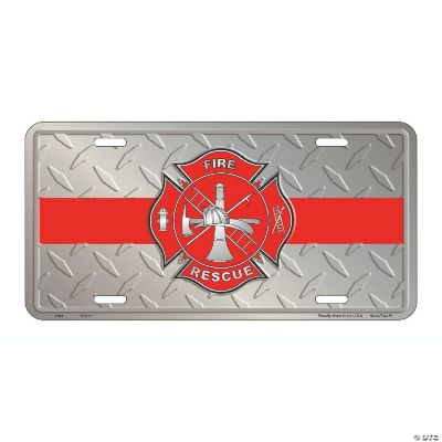 Fire Department Diamond License Plate