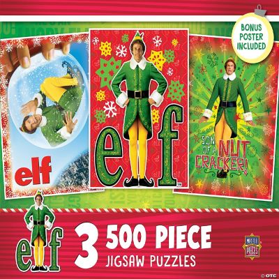 MasterPieces Elf - 500 Piece Jigsaw Puzzles 3 Pack for Adults ...