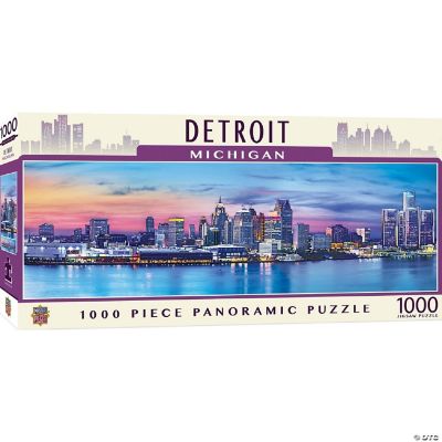 MasterPieces Detroit 1000 Piece Panoramic Jigsaw Puzzle for Adults ...