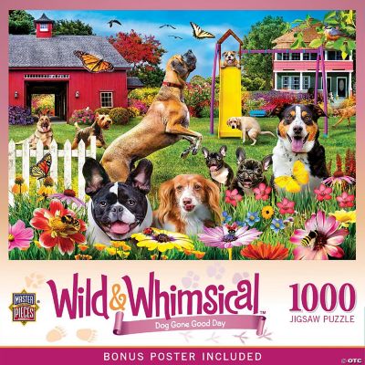 MasterPieces Wild & Whimsical - Dog Gone Good Day 1000 Piece Puzzle ...