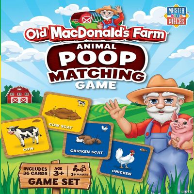 MasterPieces Old MacDonald's Farm - Animal Poop Matching Game ...