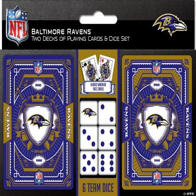 Baltimore Ravens - 2-Pack Playing Cards & Dice Set | Oriental Trading
