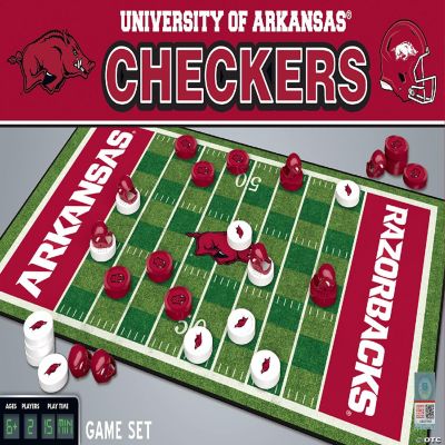 Officially licensed NCAA Arkansas Razorbacks Checkers Board Game ages 6 ...