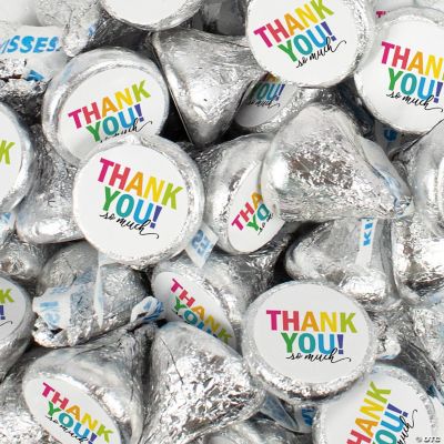 90 Pcs Thank You Candy Favors Milk Chocolate Hershey's Kisses with ...