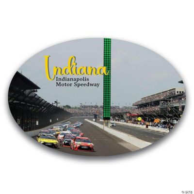 Magnet Me Up Indiana Indianapolis Motor Speedway Indy 500 Magnet Decal ...