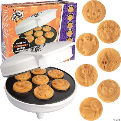 Halloween Mini Waffle Maker - 7 Different Spooky Designs, Make ...