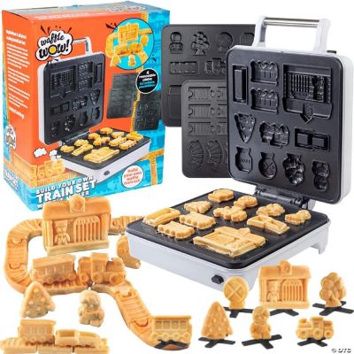 Train Set Waffle Maker - Build Waffle or Pancake Shaped Tracks, Cargo ...