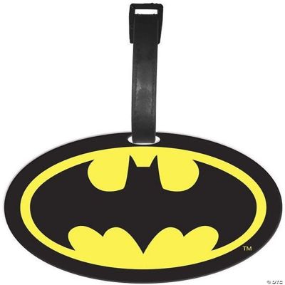 DC Comics Batman Logo Travel Luggage Tag With Suitcase ID Card Label