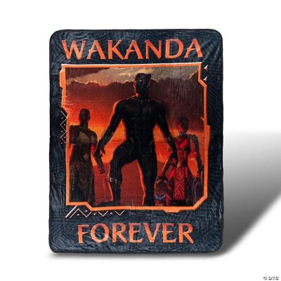 Black Panther Wakanda Forever Lightweight Fleece Throw Blanket 45 x 60 ...