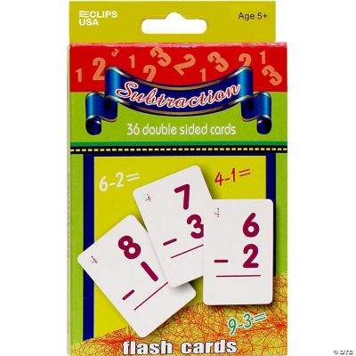Flash Cards, subtraction