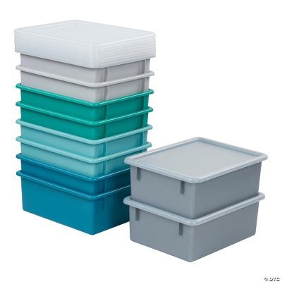 ECR4Kids Letter Size Tray with Lid, Storage Containers, Contemporary ...