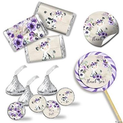 Purple Floral Cow Sticker Bundle 429pc. by AmandaCreation | Oriental ...