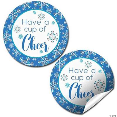 AmandaCreation Cup of Cheer Party Stickers 40pcs. | Oriental Trading