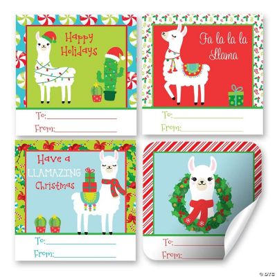 AmandaCreation Christmas Llama Gift Tag 40pc.