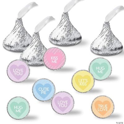 AmandaCreation Candy Hearts Kiss Stickers 324pc. | Oriental Trading