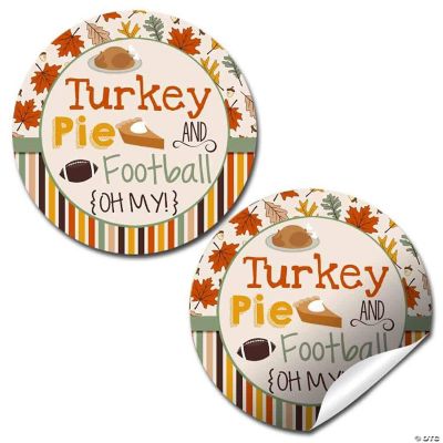 Turkey and Football Thanksgiving Stickers by AmandaCreation 40pcs ...