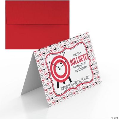 AmandaCreation I Hit The Bullseye Having You Greeting Card 2pc ...