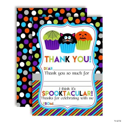 AmandaCreation Spooktacular Halloween Thank You Cards 20pcs. | Oriental ...