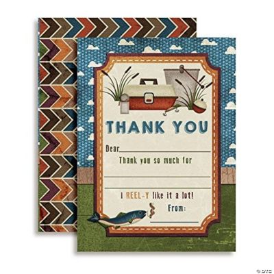 AmandaCreation Fishing Thank You Cards 20pc. | Oriental Trading
