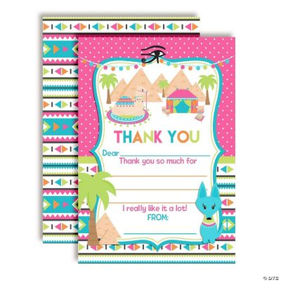 AmandaCreation Ancient Egyptian Pyramid Thank You Cards 20pcs ...
