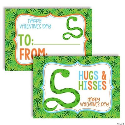 AmandaCreation Snake Valentine Cards 30pc. | Oriental Trading
