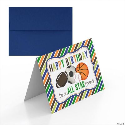 AmandaCreation All Star Friend Birthday Greeting Card 2pc. | Oriental ...