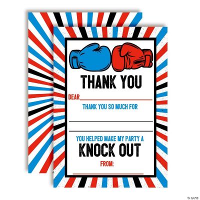 AmandaCreation Boxing Thank You Cards 20pcs. | Oriental Trading