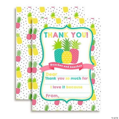 Pineapple Thank You 20pc. by AmandaCreation | Oriental Trading