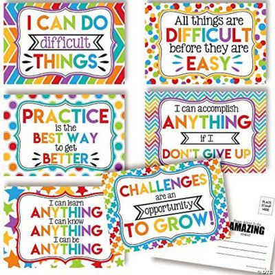 AmandaCreation Positive Encouragement Teacher Postcards 30pc ...
